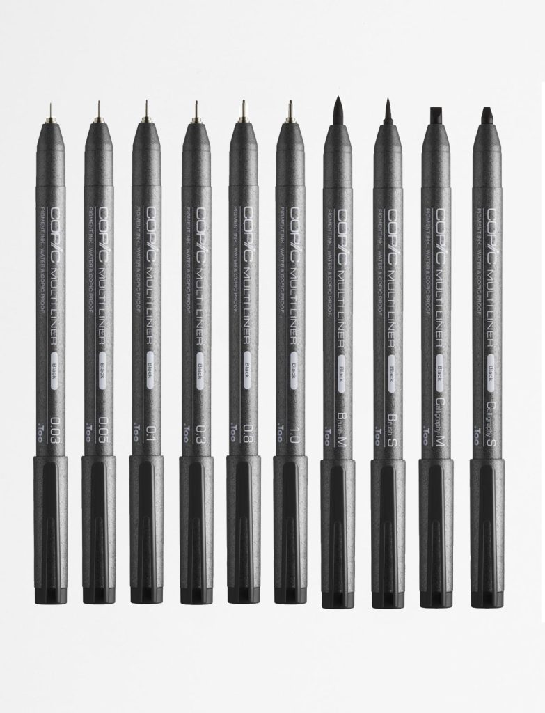 Copic Multiliner Black Bundle – Poku.no