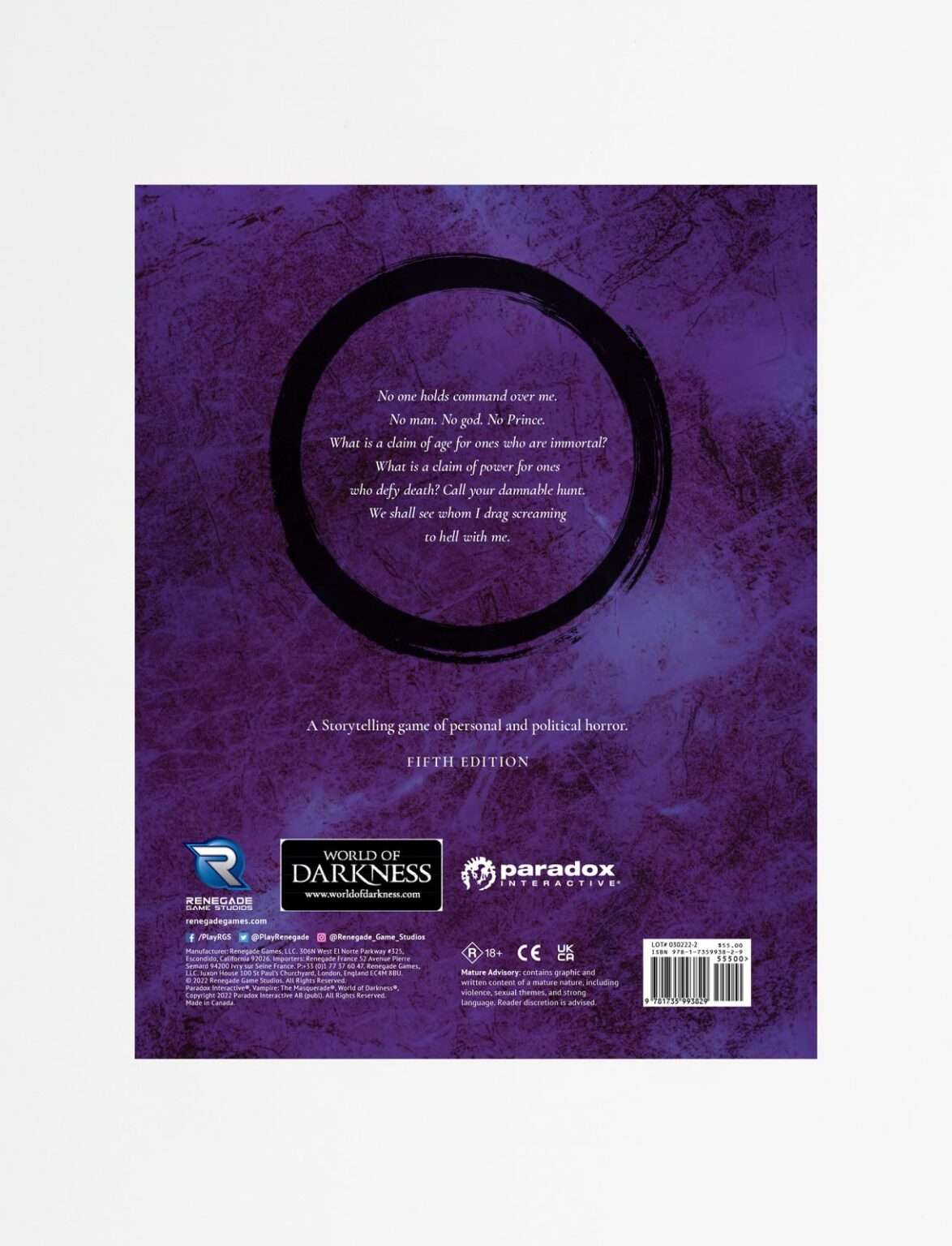 Vampire: The Masquerade – Core Rulebook (5th Edition) – Poku.no